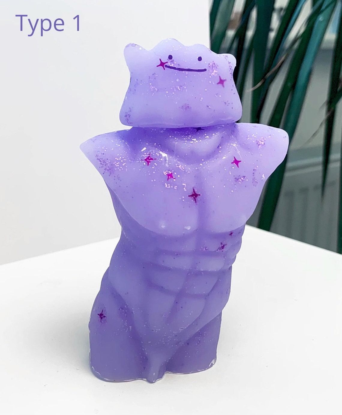 Buff Thicc Ditto Figurine | Cursed Ditto - Etsy