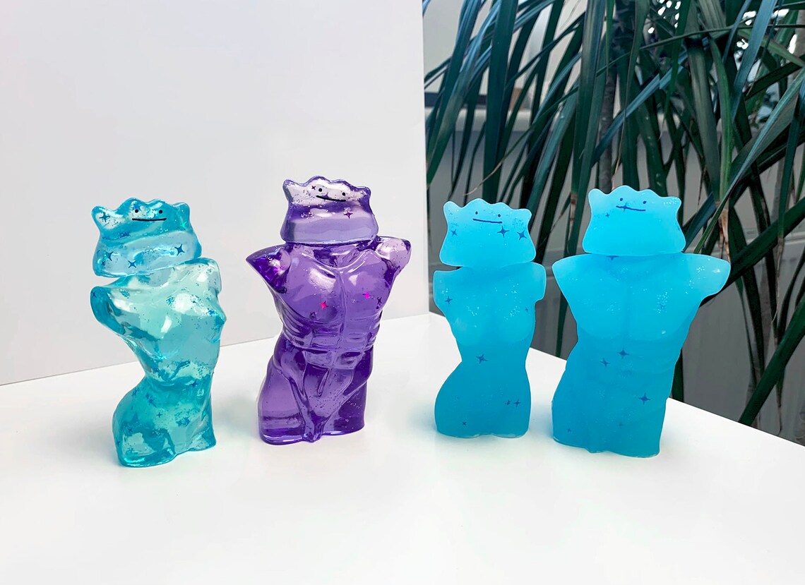 Buff Thicc Ditto Figurine Cursed Ditto - Etsy