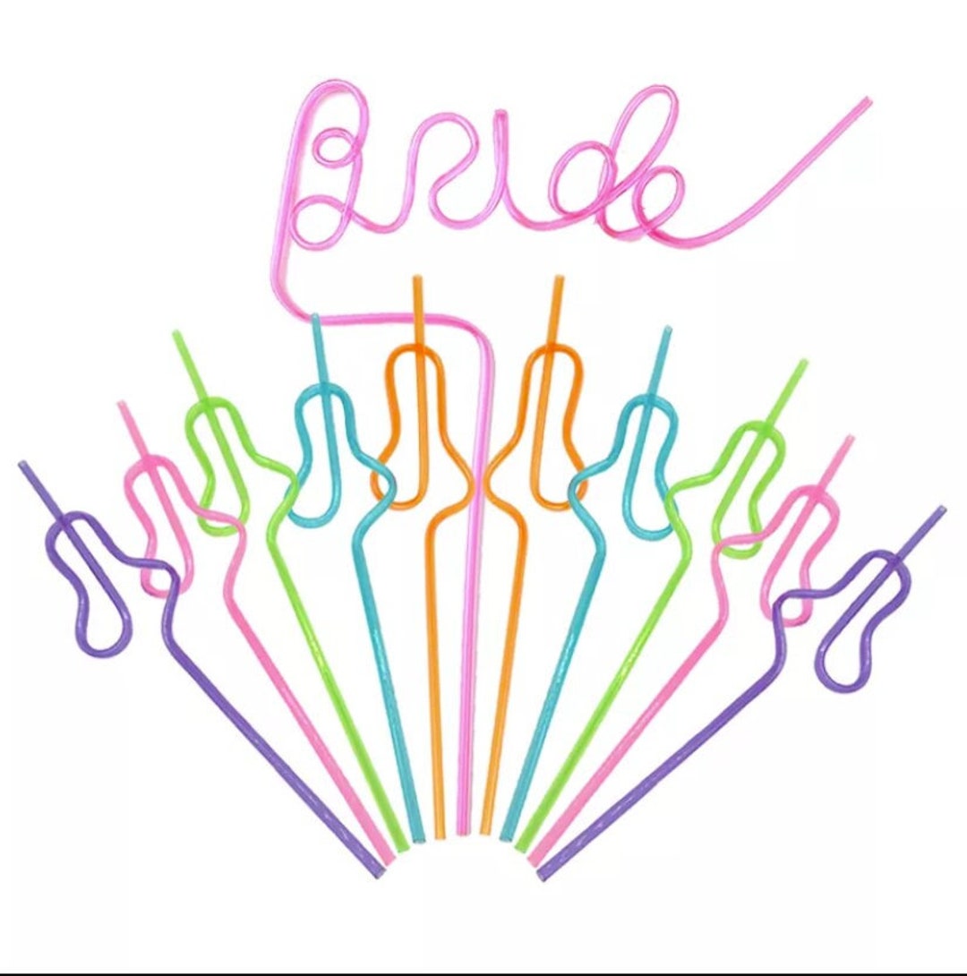 In Stock - Set of 11 Straws Future Bride Bachelorette Party - EVJF ...