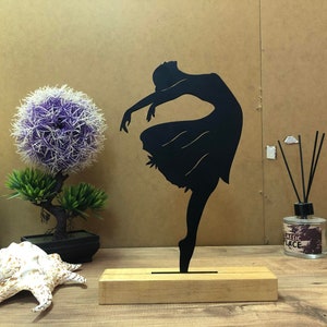 Ballerina Home Office Table Decor, Dance Shelf Decor, Minimal Tabletop ...