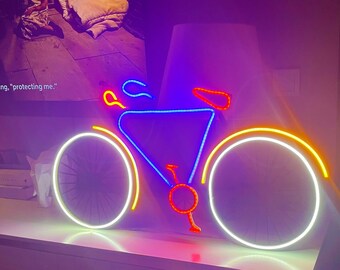 Bicycle Led Neon Sign - Etsy