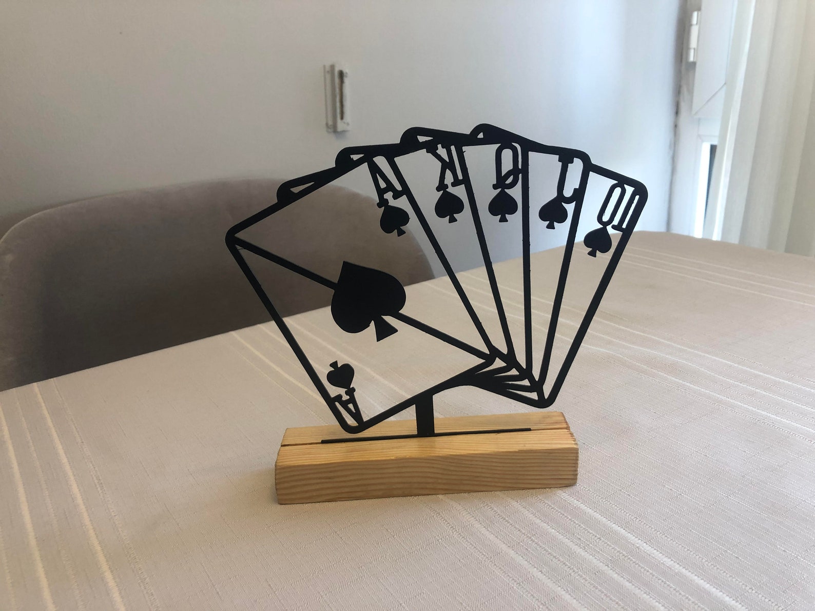 Royal Flush Metal Shelf Decor, Game Room Decor, Housewarming Gift ...