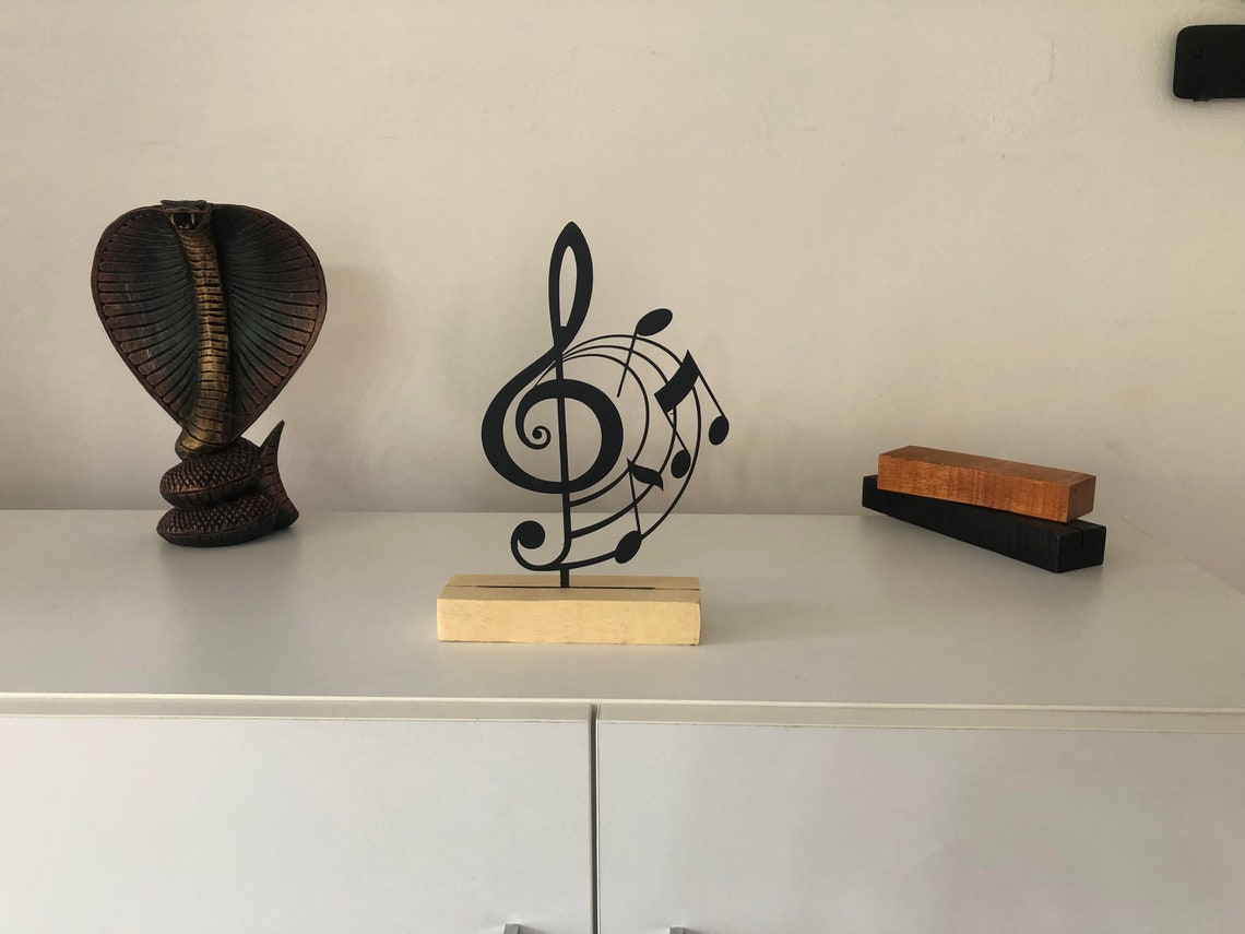 Music Notes Art, Music House Decor Shelf Decor, Bookshelf Decor, Modern ...