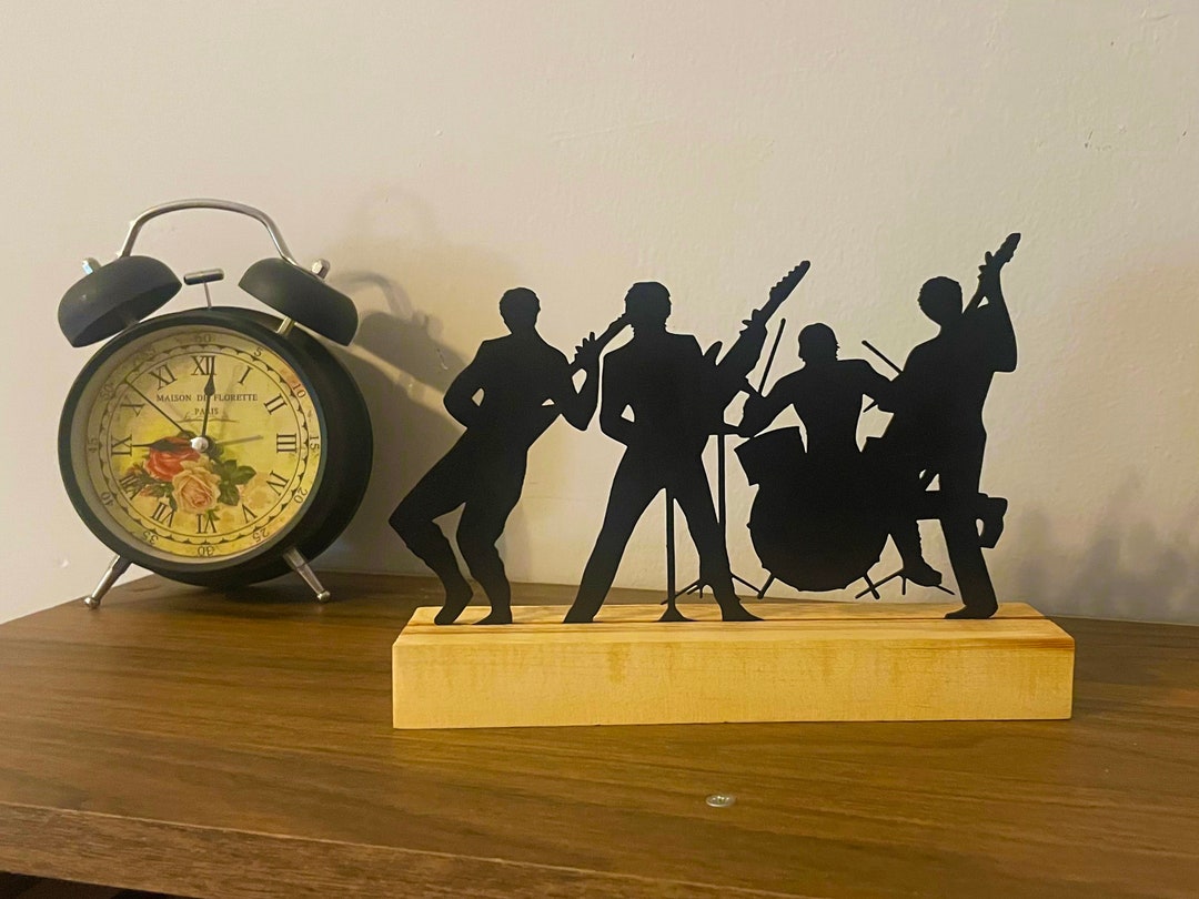 Rock N Roll Shelf Decor, Music Lover Decor, Bookshelf Decor, Modern ...