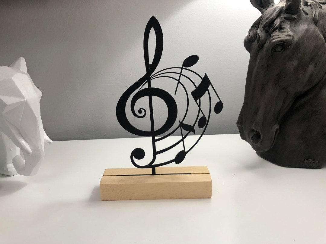 Music Notes Art, Music House Decor Shelf Decor, Bookshelf Decor, Modern ...