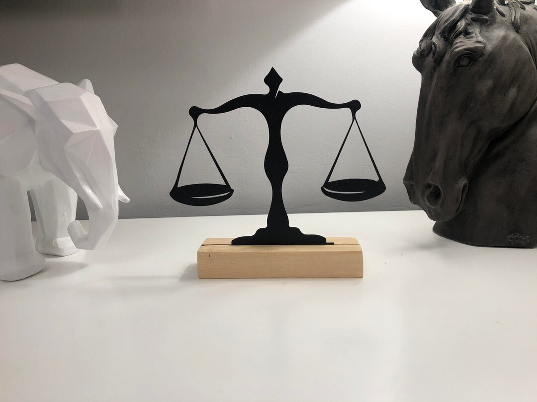 Lady Justice Shelf Decor Lawyer Office Decor Housewarming - Etsy