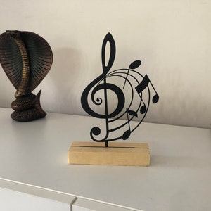 Music Notes Art, Music House Decor Shelf Decor, Bookshelf Decor, Modern ...