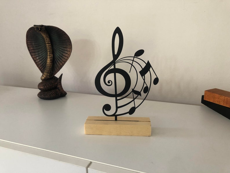 Music Notes Art, Music House Decor Shelf Decor, Bookshelf Decor, Modern ...