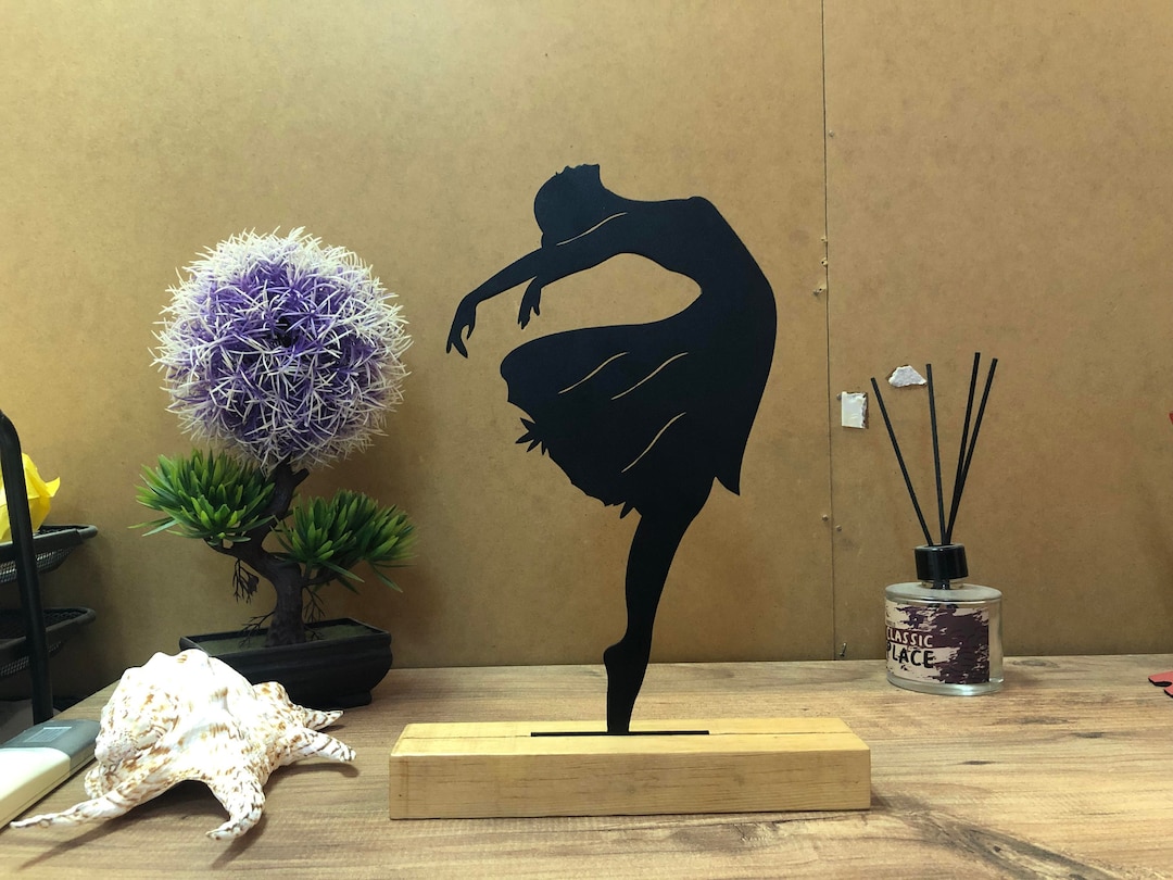 Ballerina Home Office Table Decor, Dance Shelf Decor, Minimal Tabletop ...