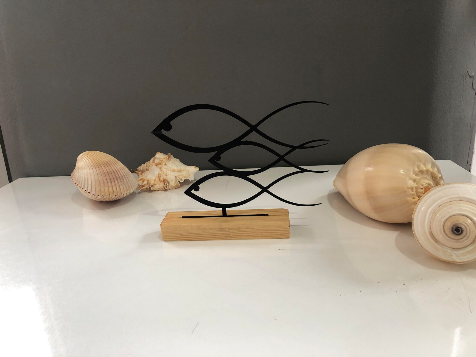 Fish Shelf Decor, Modern Decor, Housewarming Gift, Bookshelf Decor ...