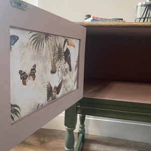 SOLD* Upcycled Country Modern Style Telephone Table - Etsy