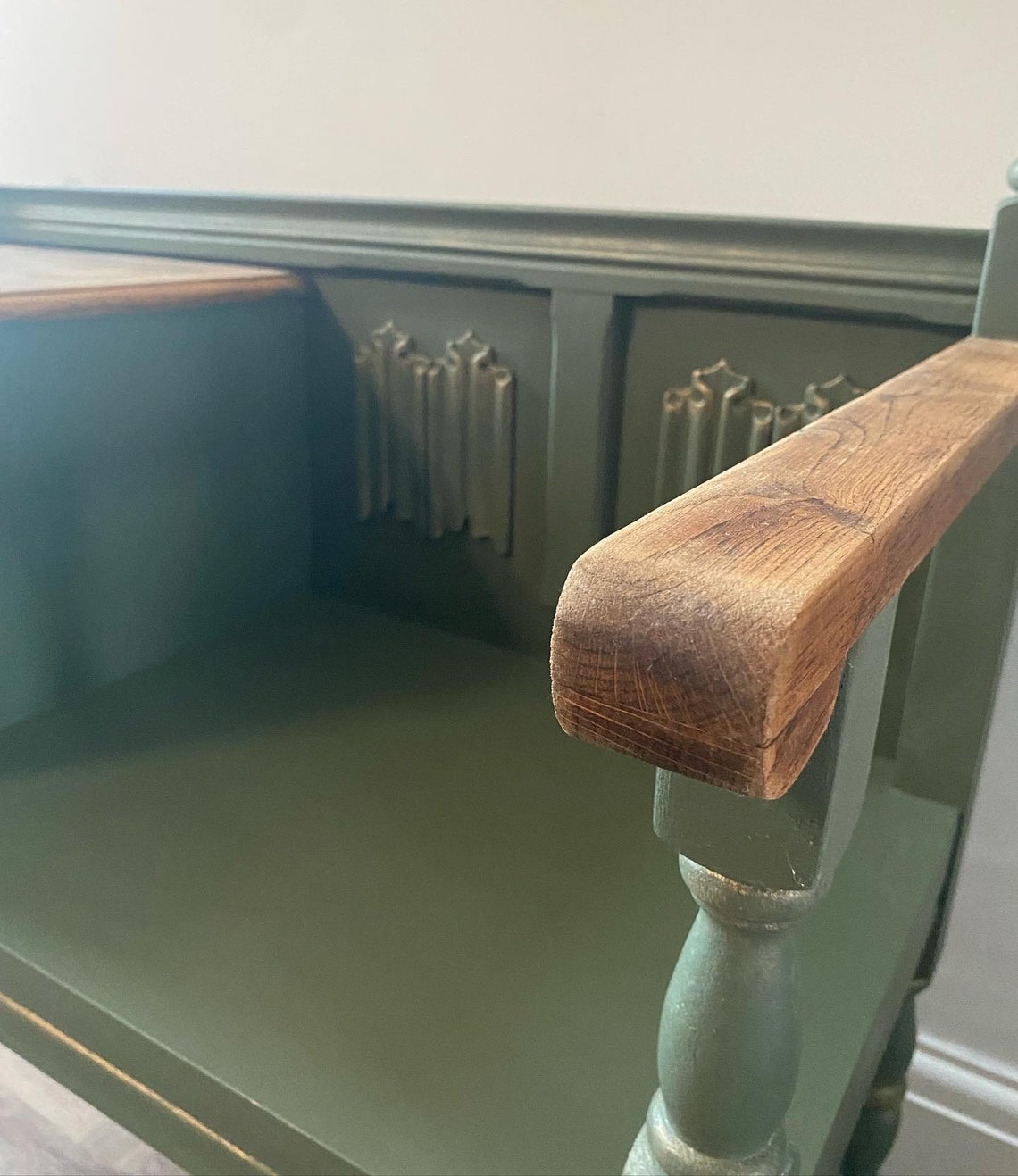 SOLD* Upcycled Country Modern Style Telephone Table - Etsy UK
