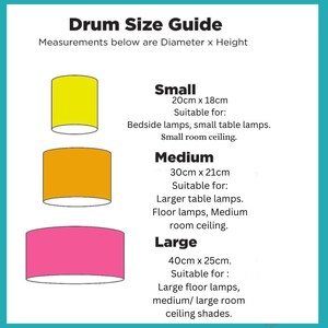 Music Fabric, Musical Design 20cm & 30 Drum Lampshade/pendant Shade ...