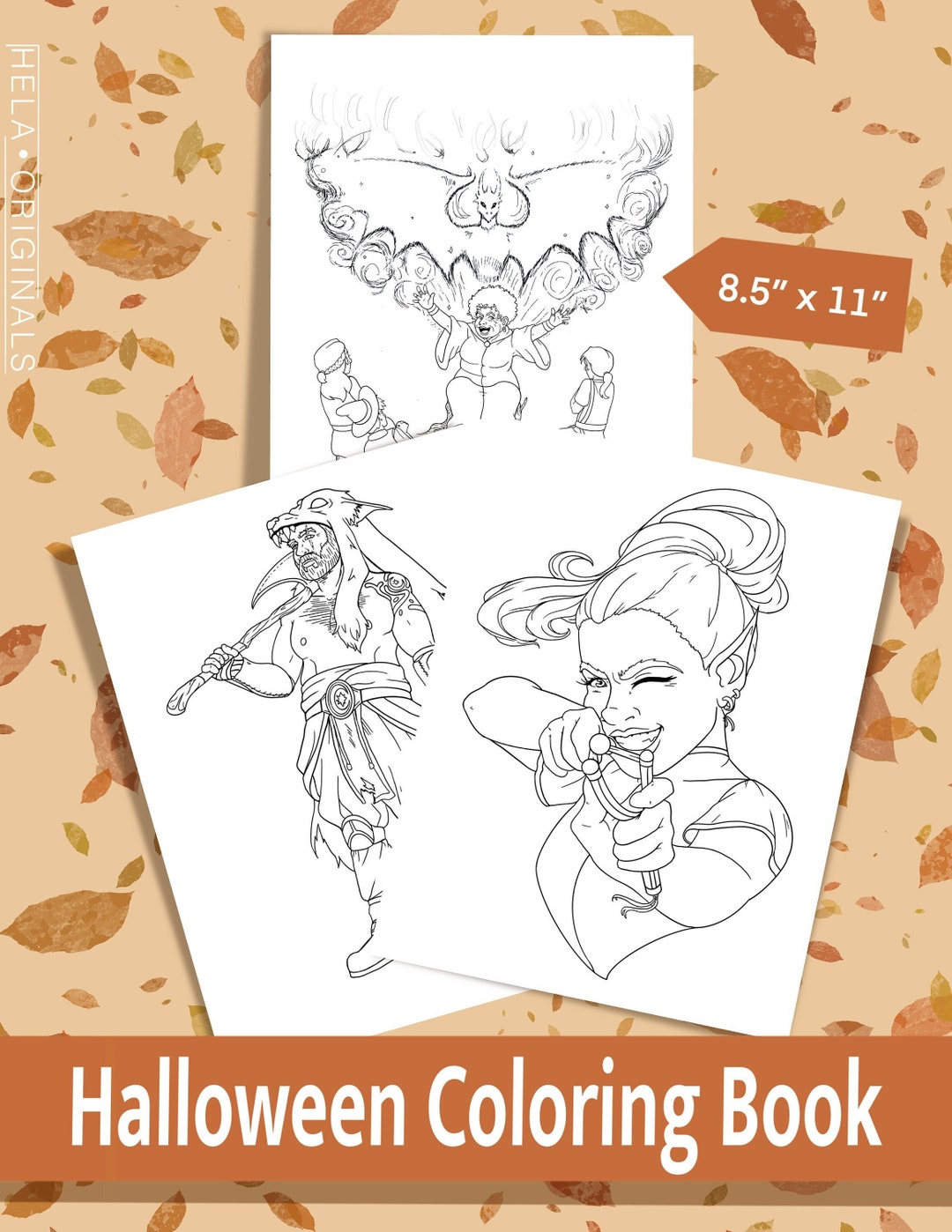 Hela's Colors of Halloween Coloring Book 2 - Etsy