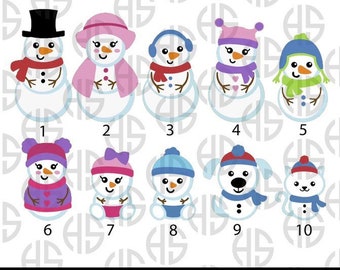 Snowman Family Art, Christmas Prints, Printable, Print at Home ...