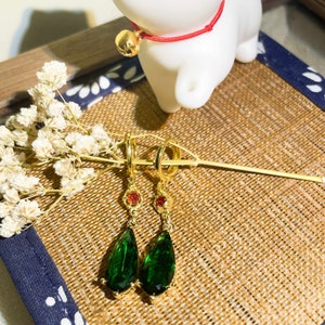 Plated With 14K Gold S925 Silver Howl Earrings Howls Moving Castle ...