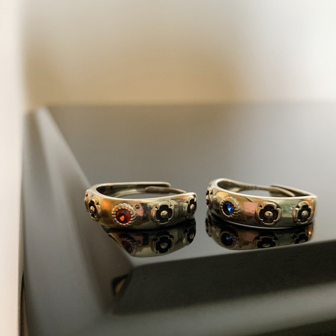 Howls Moving Castle Rings SET S925 Sliver Adjustable Ring Howl Ring ...