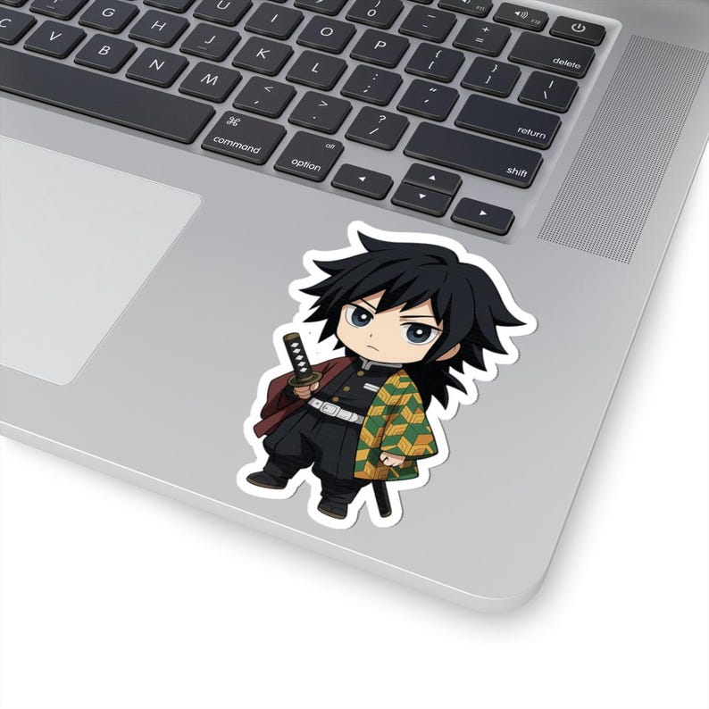 Chibi Giyu Tomioka Sticker | Demon Slayer Kiss-cut Anime Decal | Cute ...
