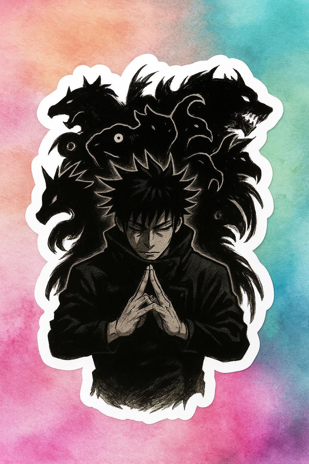 Megumi Fushiguro Sticker: Anime Vinyl Decal for Laptop, Water Bottle - Etsy