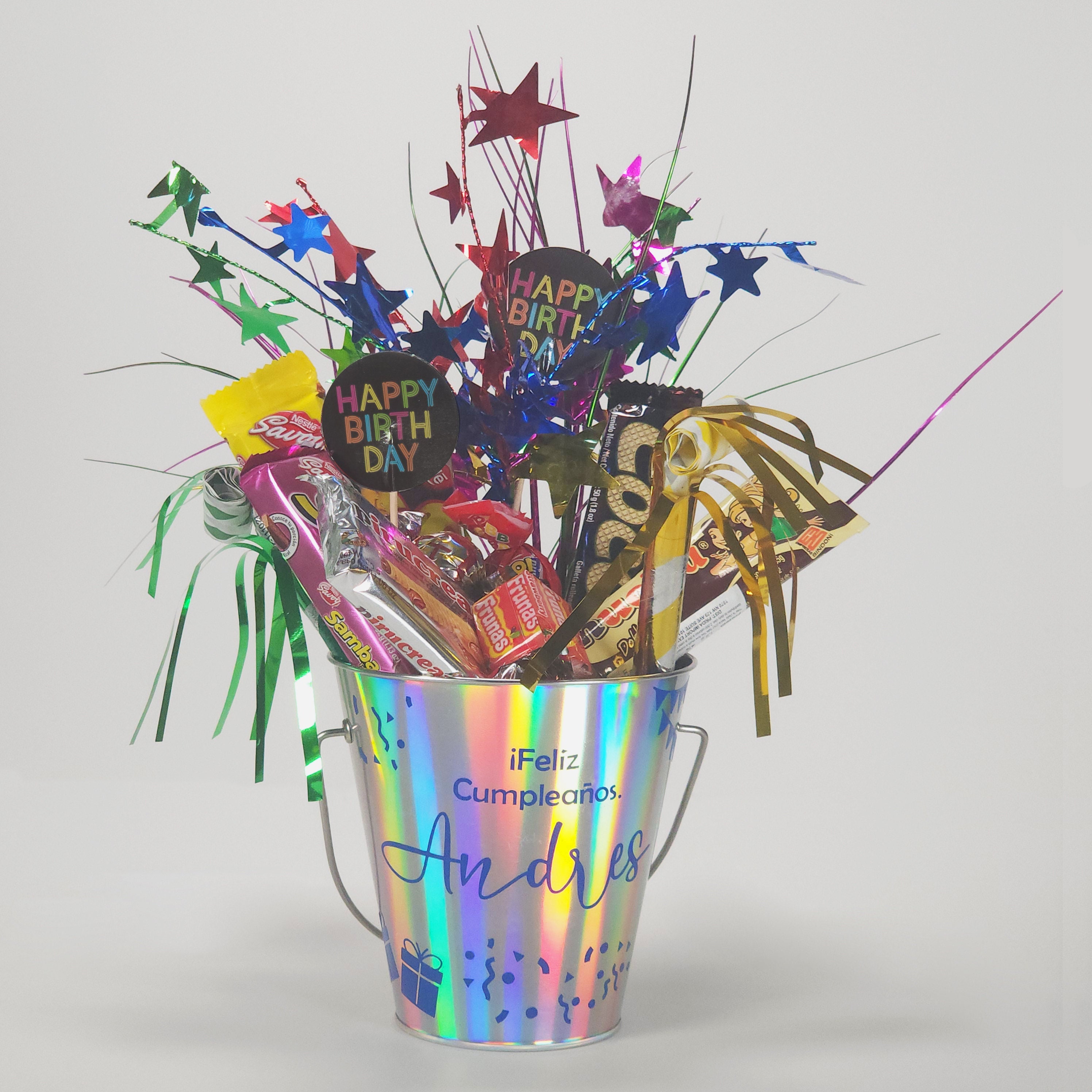 Personalized Venezuelan Candy Birthday Gift Basket - Etsy