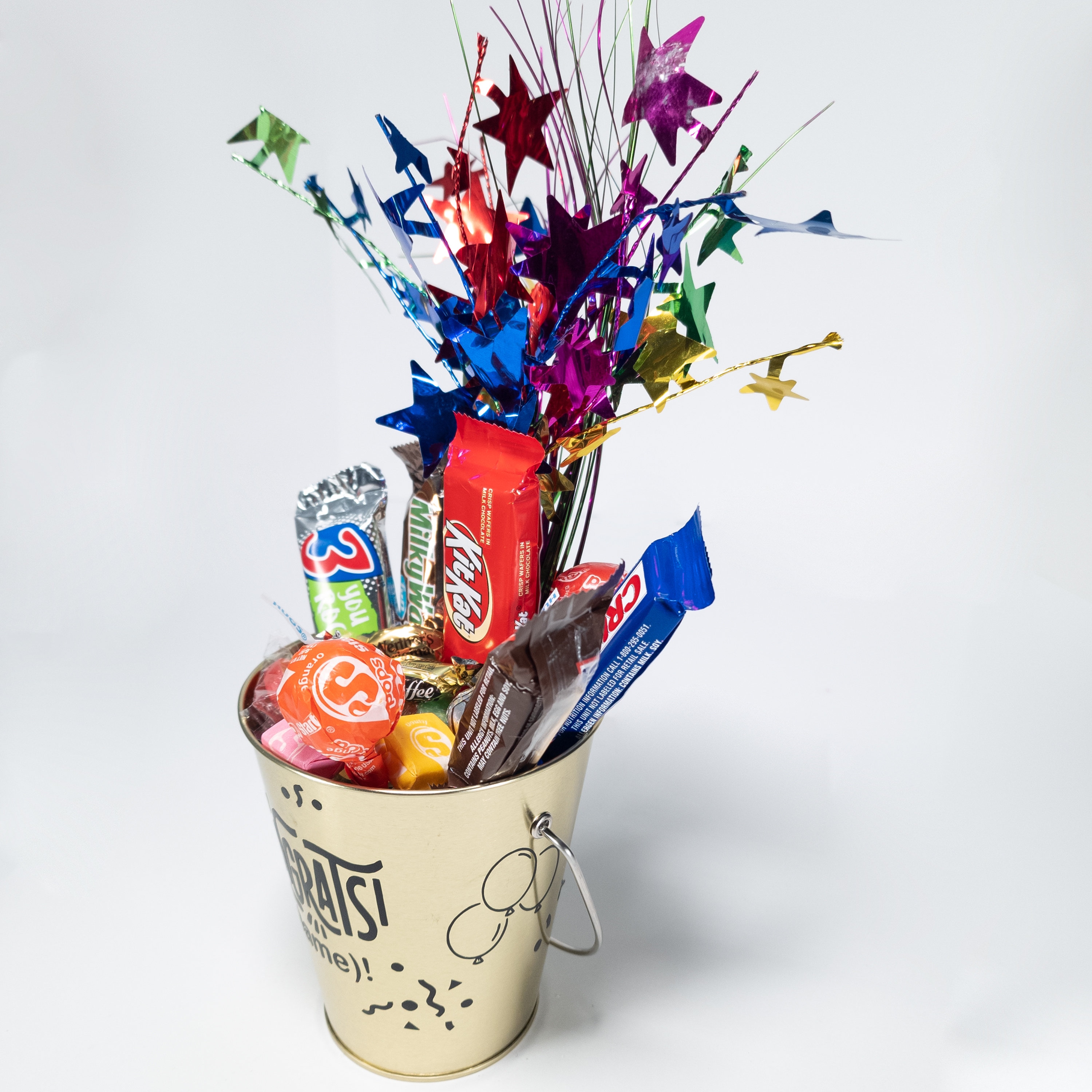 Personalized Congrats Candy Basket - Etsy