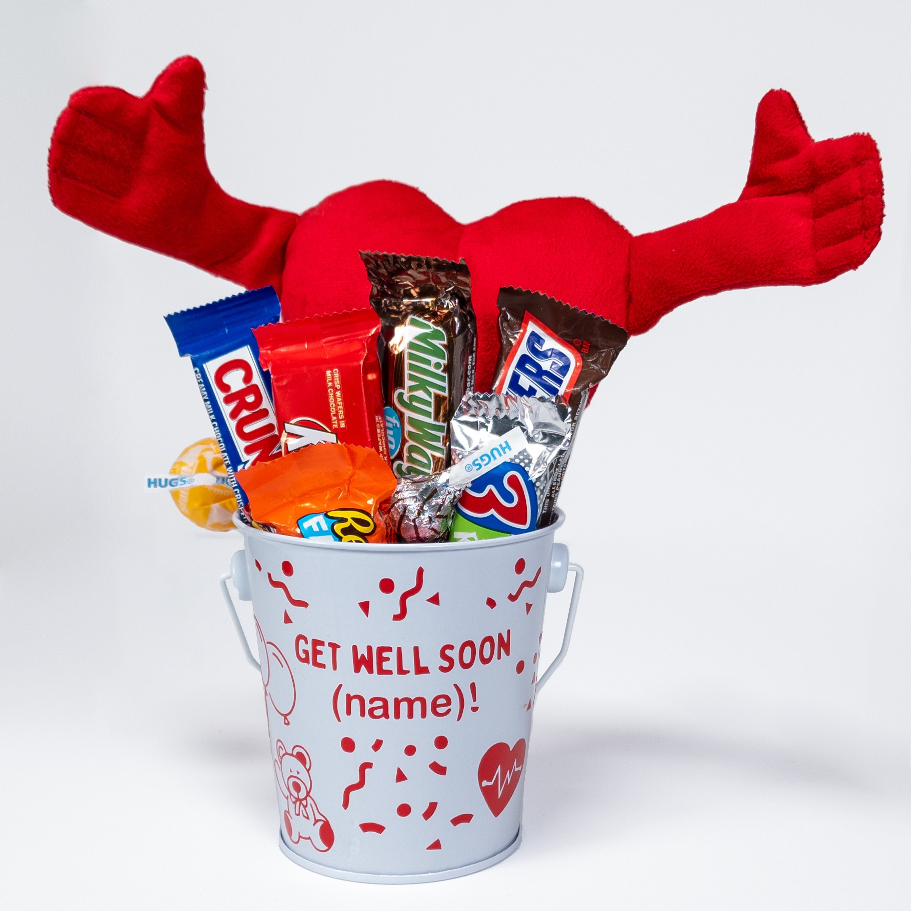Personalized Get Well Candy Basket - Etsy
