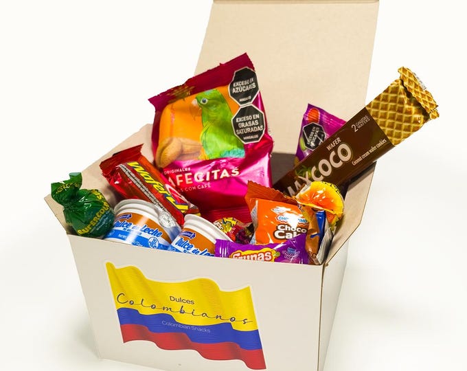 Colombian Candy Mix Gift Box - Sweet Treats Taste From Colombia Basket ...