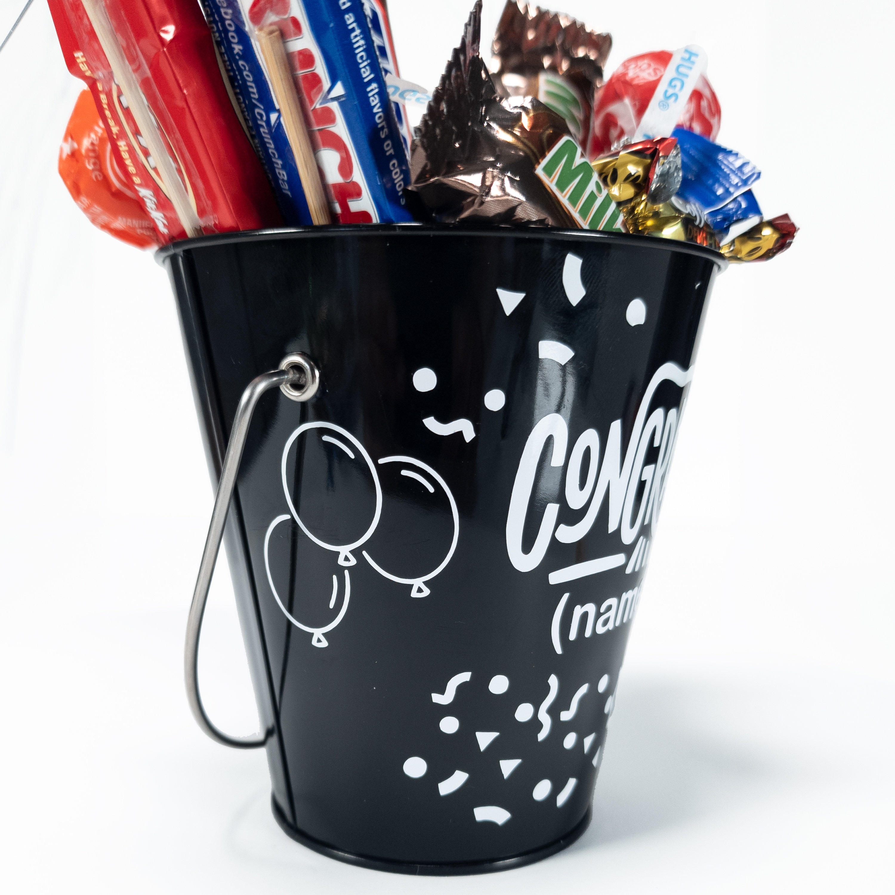 Personalized Congrats Candy Basket - Etsy