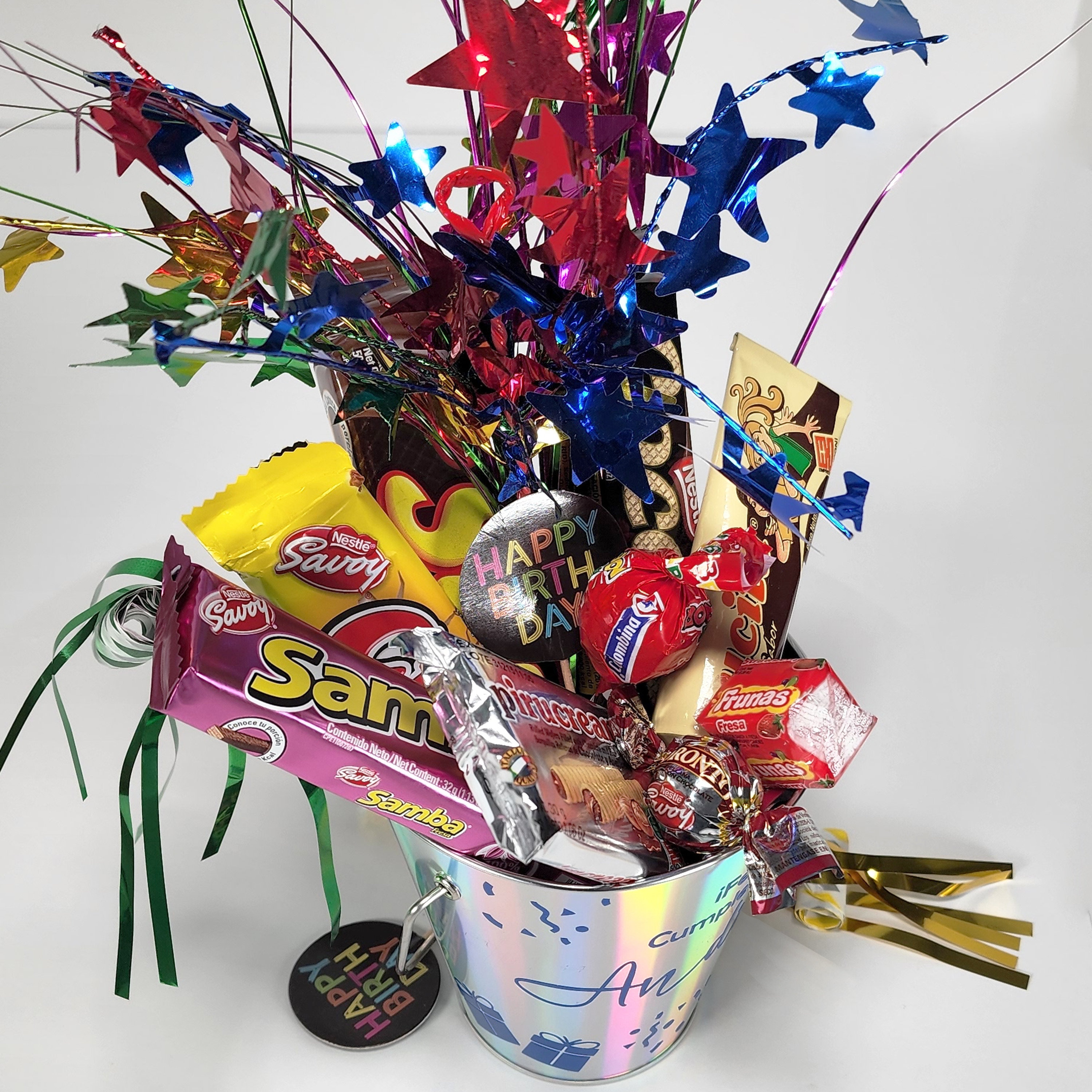 Personalized Venezuelan Candy Birthday Gift Basket - Etsy