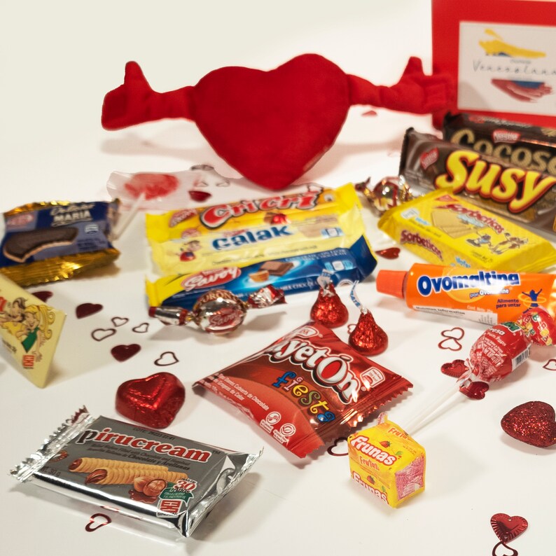 Chucherias Venezolanas / San Valentine / Venezuela Candies / Candy Box ...