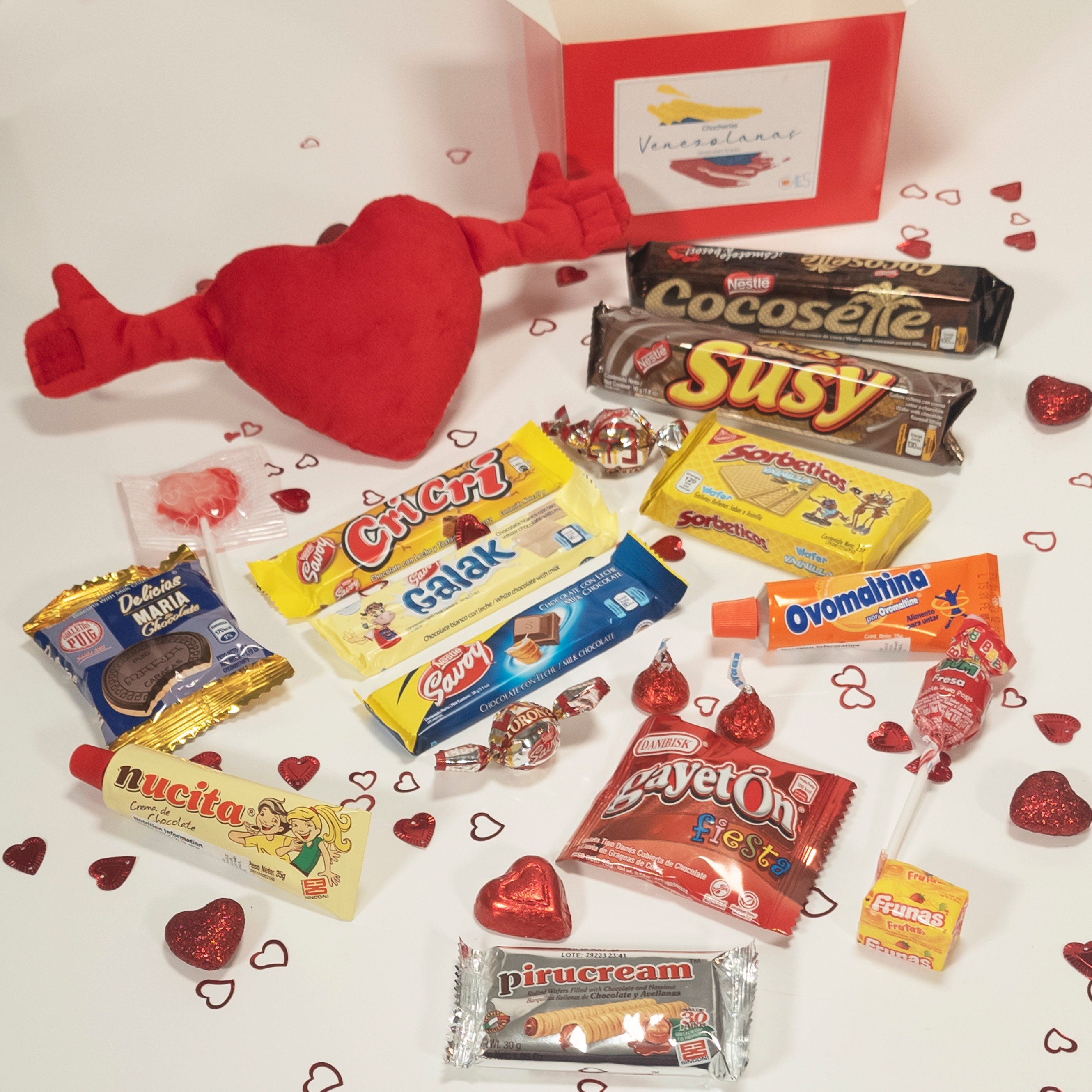 Chucherias Venezolanas / San Valentine / Venezuela Candies / Candy Box ...