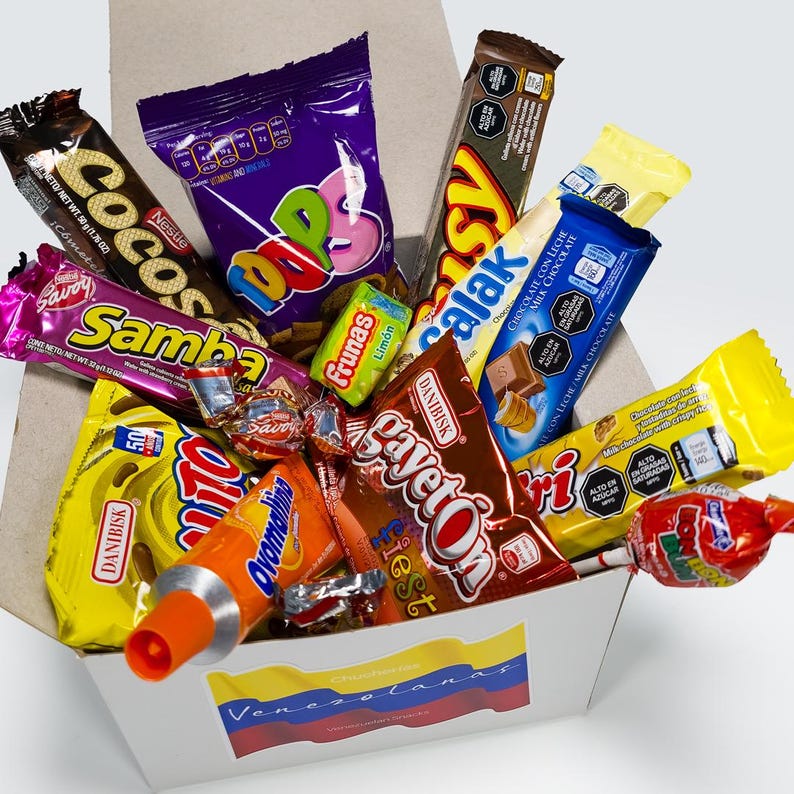 Venezuela Snacks / Chucherias Venezolanas / Candy Box / Cotillon ...