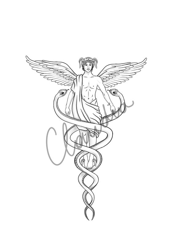 Greek God Hermes Tattoo