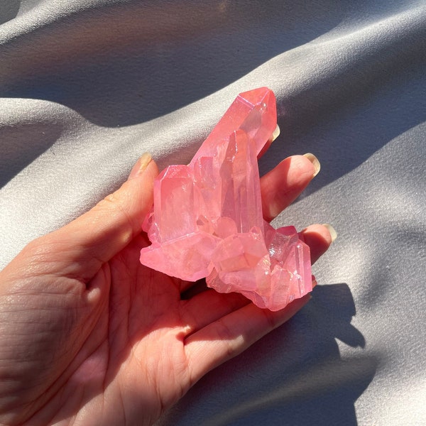 Pink Aura Quartz - Etsy