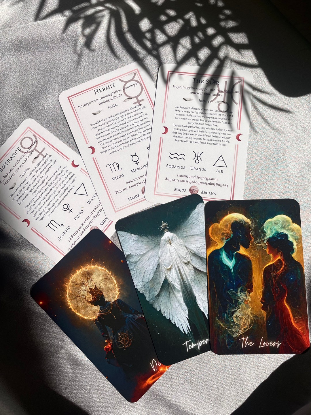 Beginner Tarot Deck Set, 2 Tarot Decks, Training Tarot Cards, Tarot ...