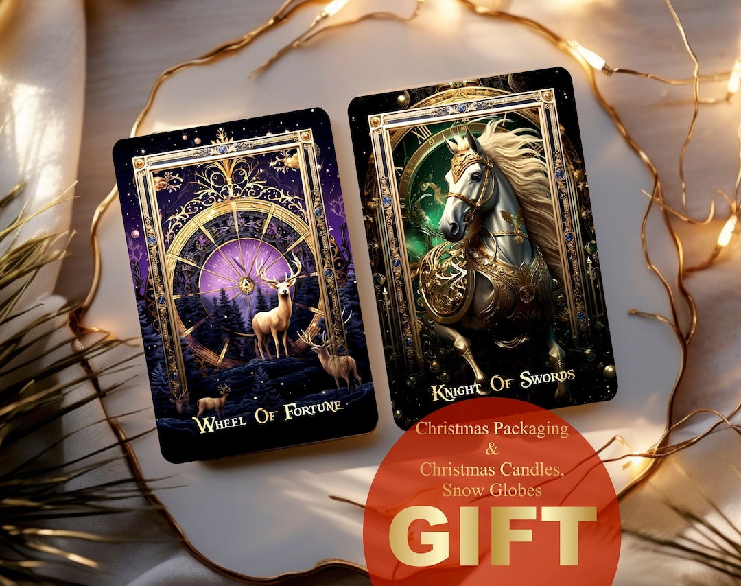 Tarot Deck With Guidebook, Moon Mystery Unique Tarot Deck, Complete ...