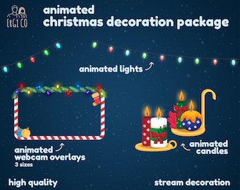 Animated Holiday Lights - Twitch Overlays - Stream Decoration - Twinkle ...
