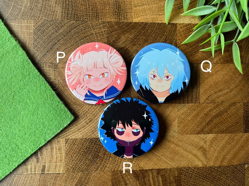 Various Characters | 45mm Buttons - Etsy