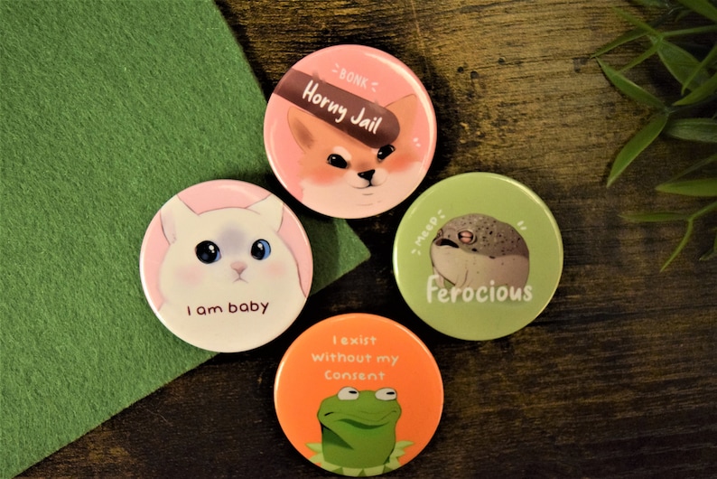 Meme Buttons 45mm Buttons | Etsy