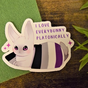 LGBTQ+ Pride Bunnies | Weatherproof Vinyl Stickers - Etsy