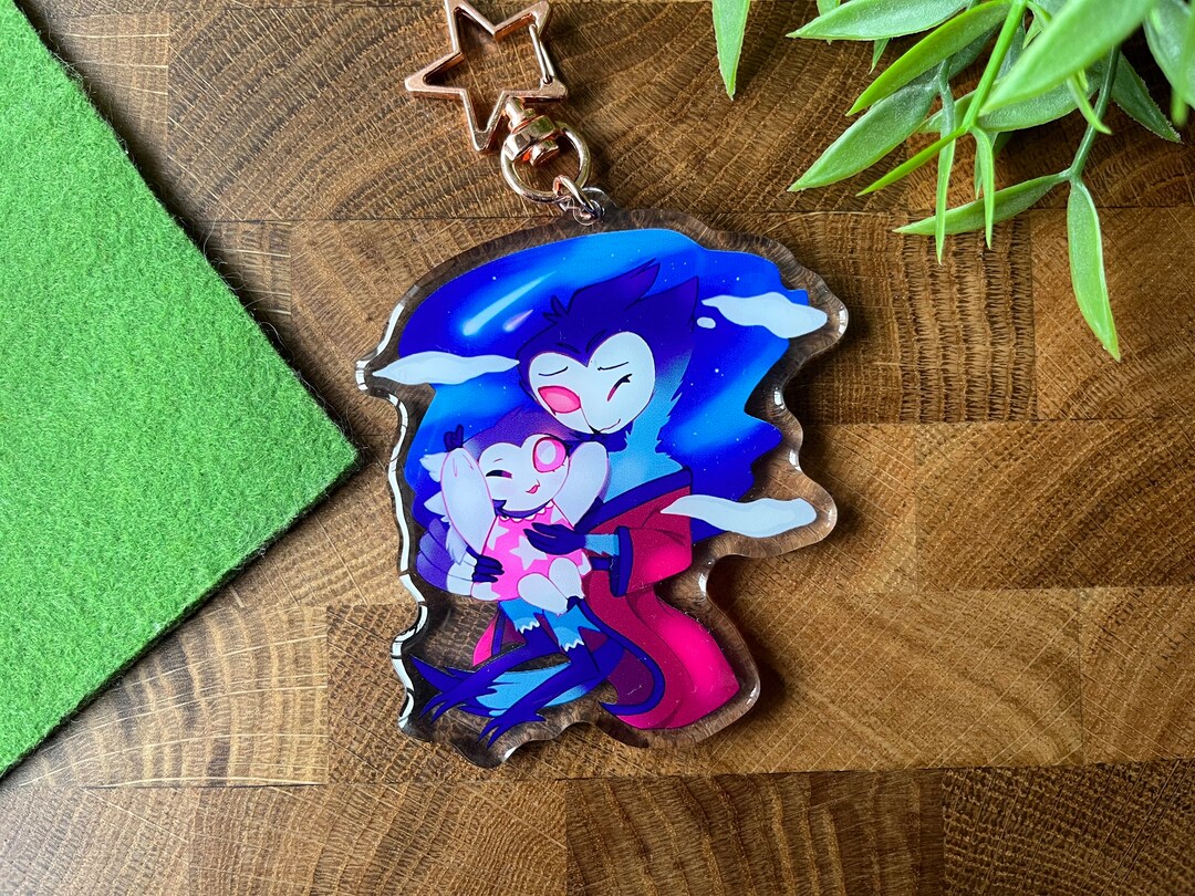HB Stolas & Octavia | Double-sided Acrylic Charm Keychain - Etsy