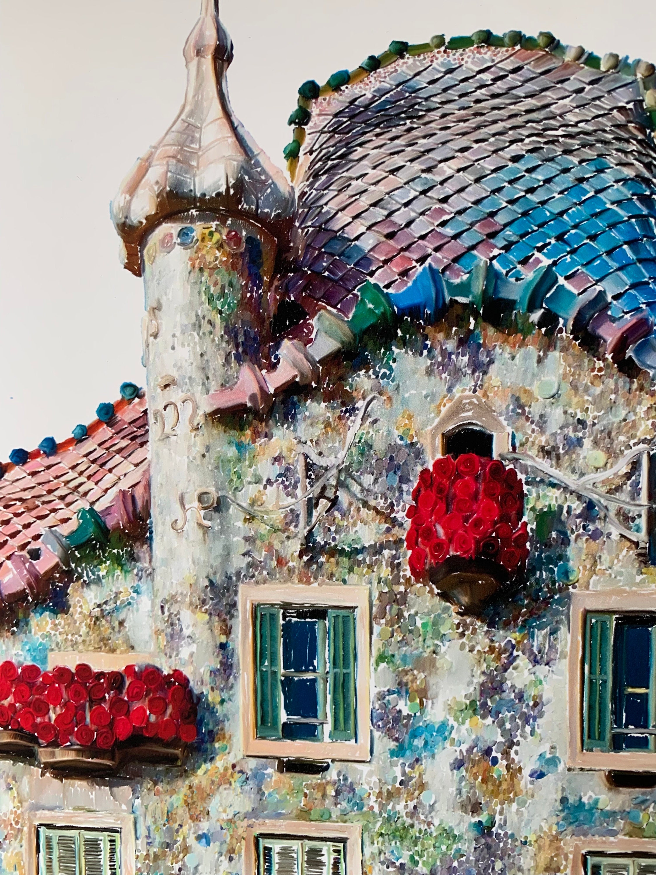 Antoni Gaudi Casa Batlló at Saint Jordi. Barcelona Wall Art. Barcelona ...