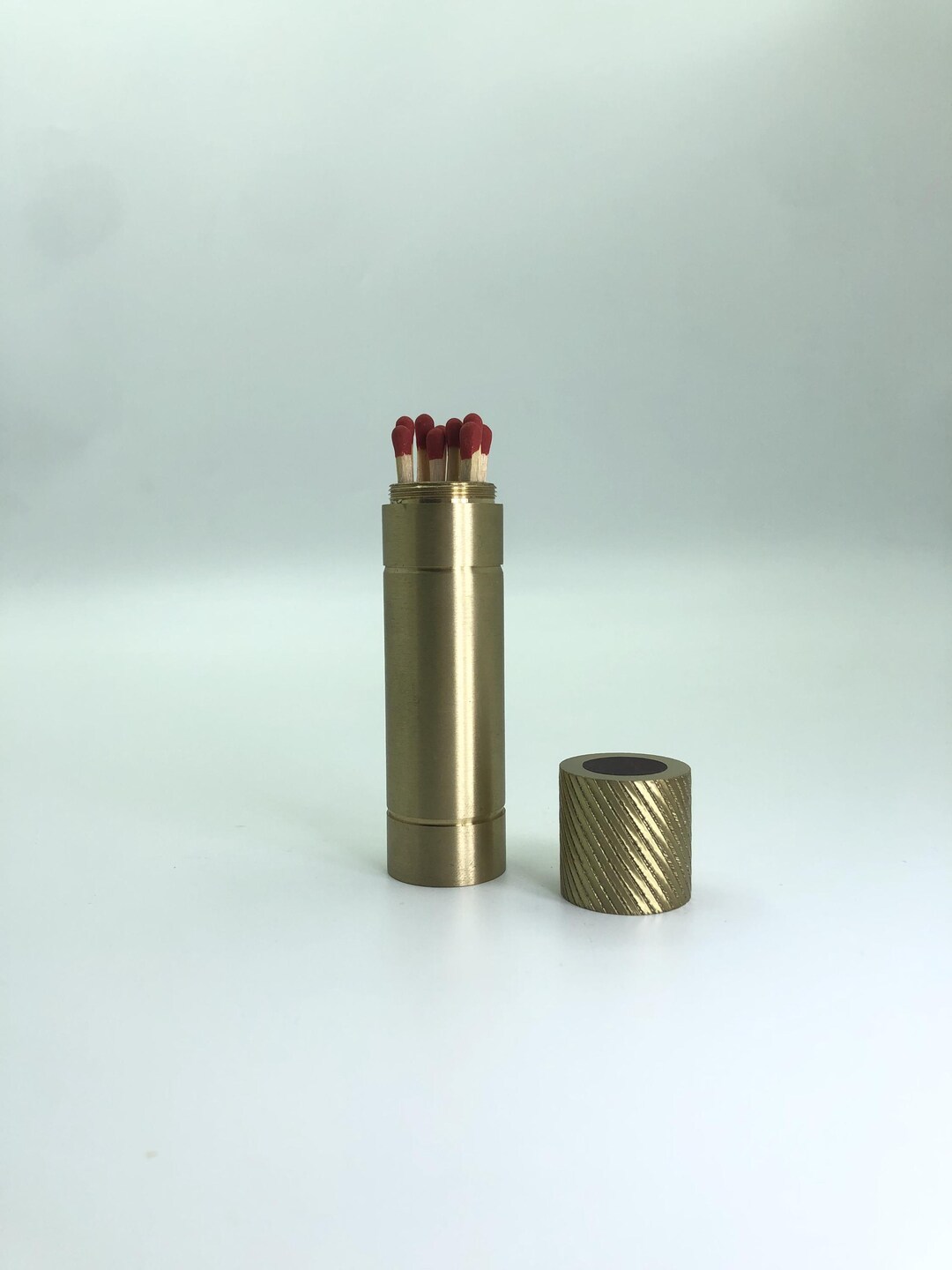 Minimalist Brass Match Holder, Luxury Brass Matchstick Container, Brass ...