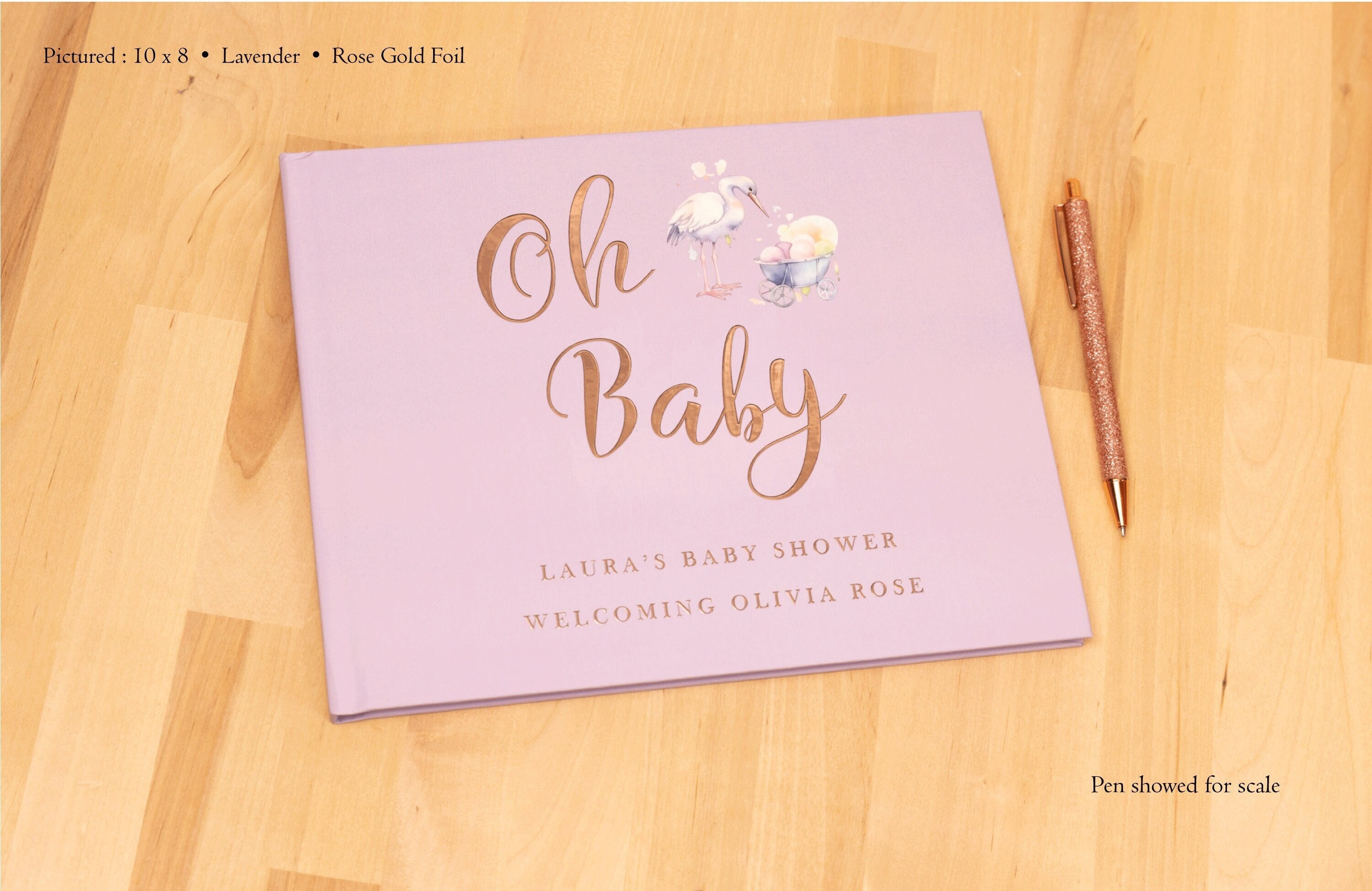 Custom Baby Shower Guest Book Oh Baby Photo Album Unique Mama to Be ...