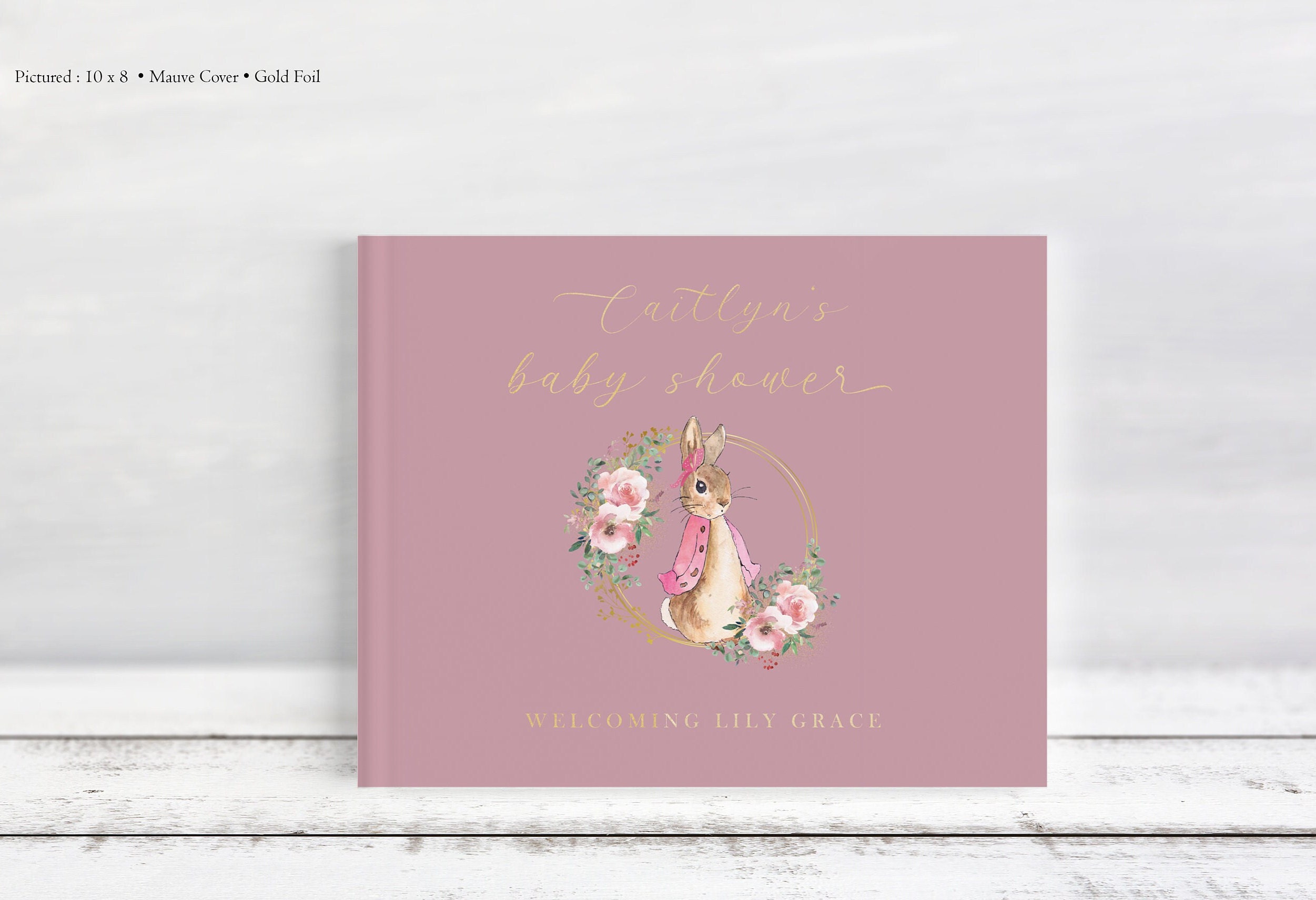 Baby Shower Guest Book Peter Rabbit Photo Album Girl Baby - Etsy