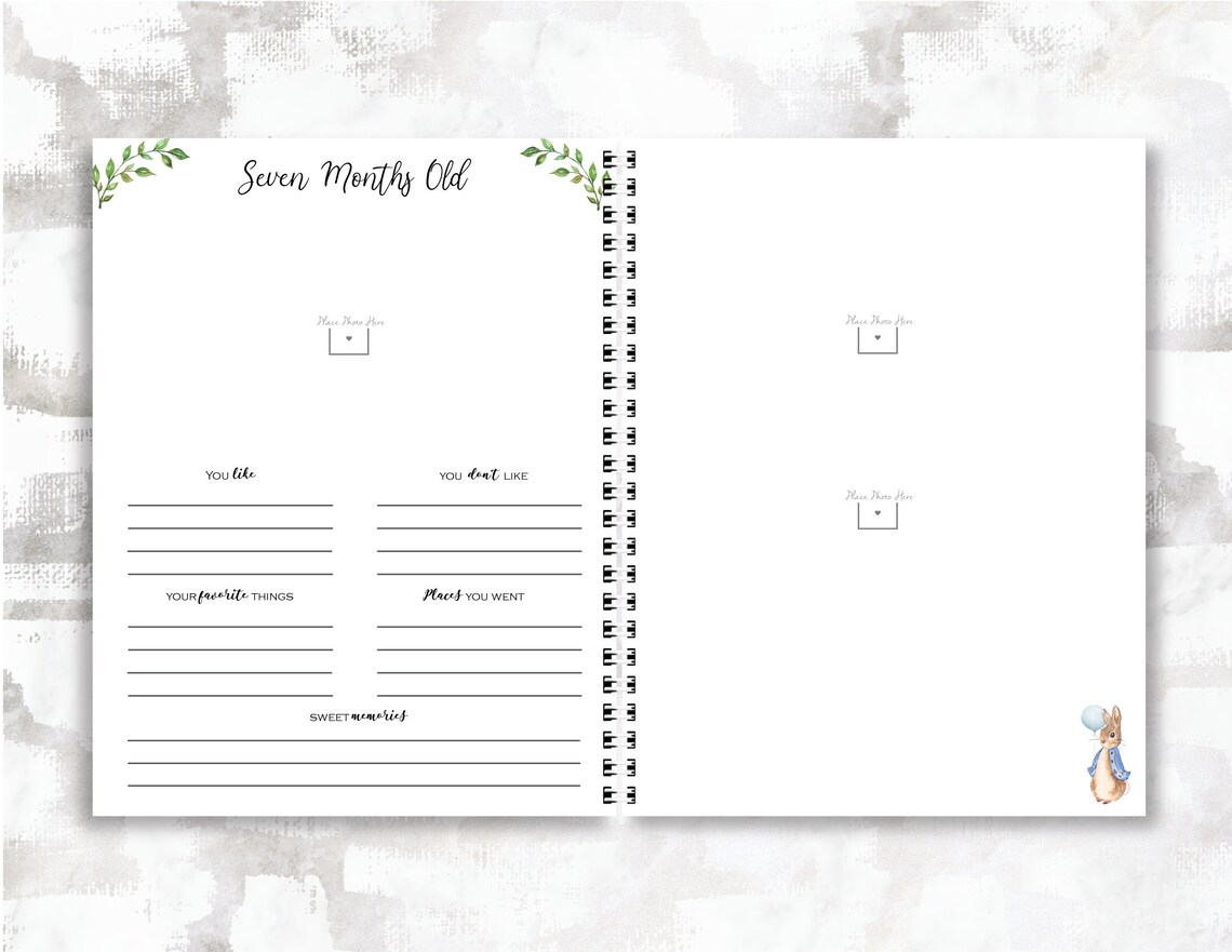 Peter Rabbit Baby Boy Book Baby Journal Milestone Journal - Etsy