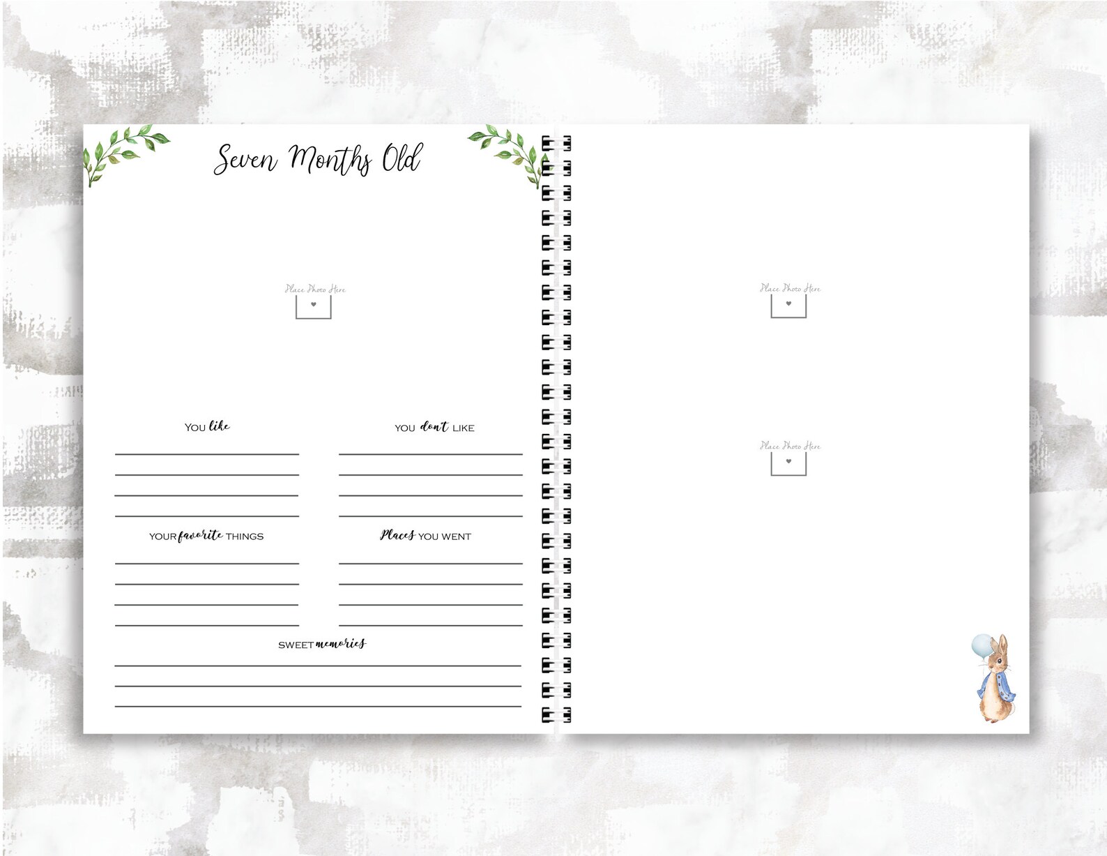 Peter Rabbit Baby Boy Book Baby Journal Milestone Journal - Etsy