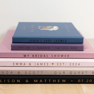 Personalized Wedding Guest Book Real Foil Formal Book - Etsy