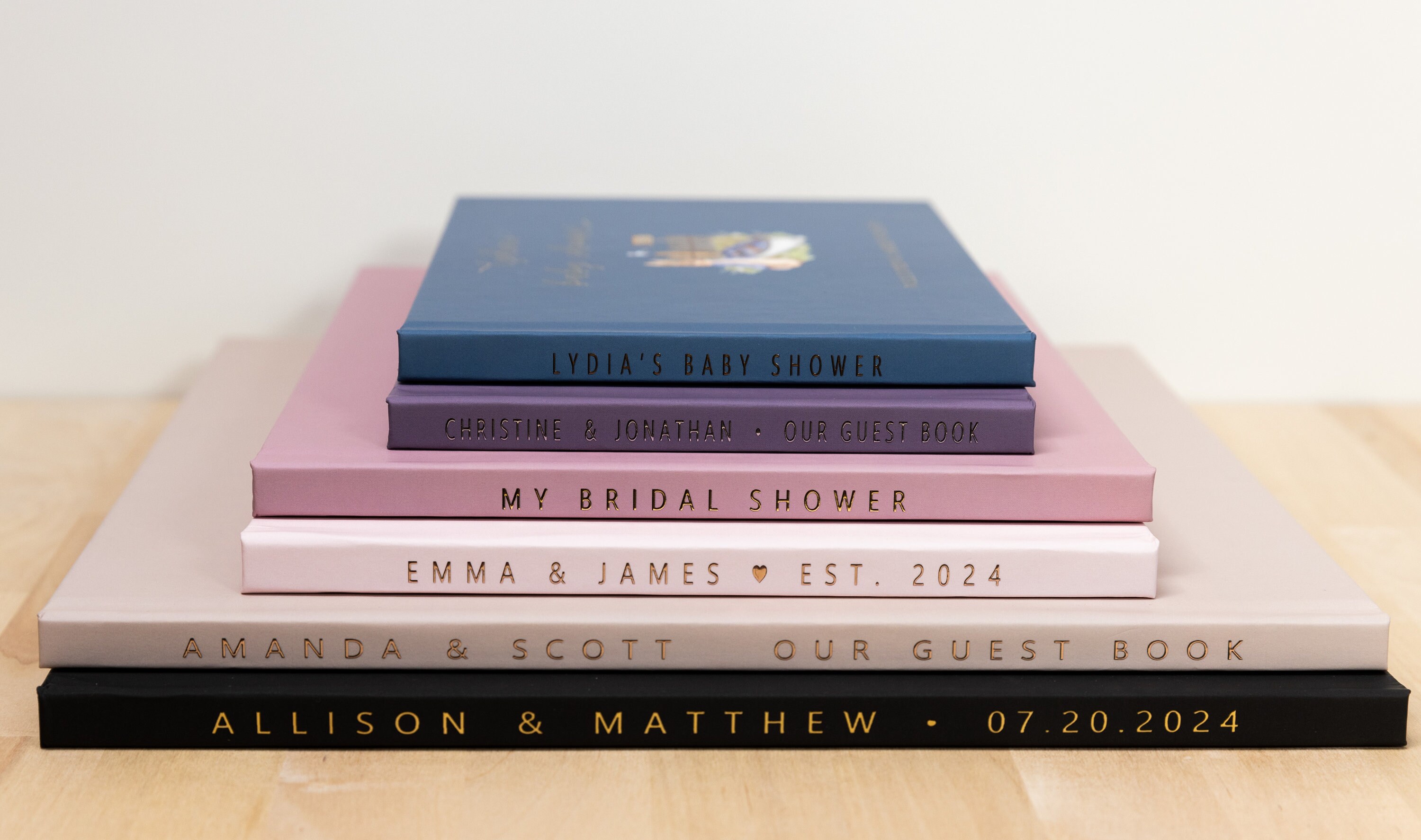 Personalized Wedding Guest Book Real Foil Formal Book - Etsy