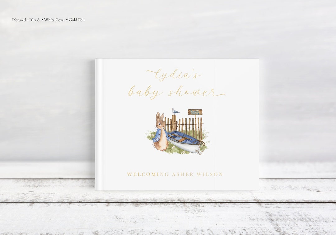 Baby Shower Guest Book • Peter Rabbit Photo Album • Mom to Be Gift ...